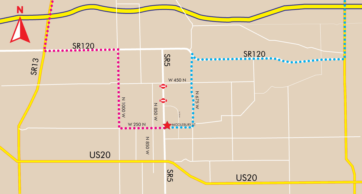 Directions to the Blue Gate | Shipshewana, IN | Indiana Amish Country's ...